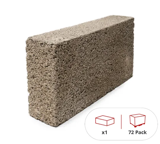 S. Morris Solid Concrete Block (215 x 440) x 100mm 7.3N | Elliotts