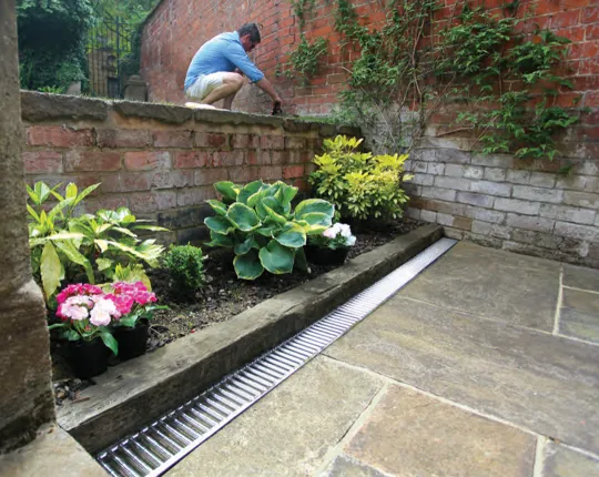 ACO RainDrain Channel with Galvanised Steel Grating, 1m (47000) | Elliotts
