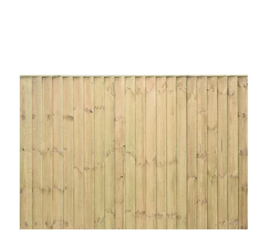 Grange Standard Feather Edge Fence Panel SFEP4G, Green 1.2m (6ft x 4ft ...